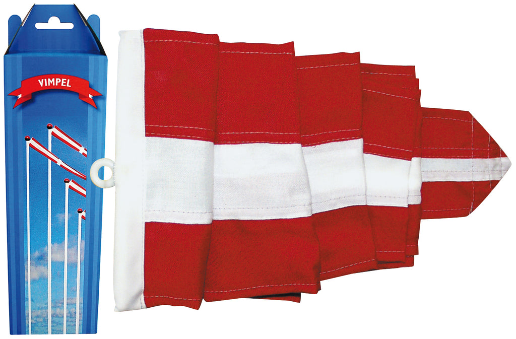 Dannebrog Vimpel 21x400 Cm til 8 M stang